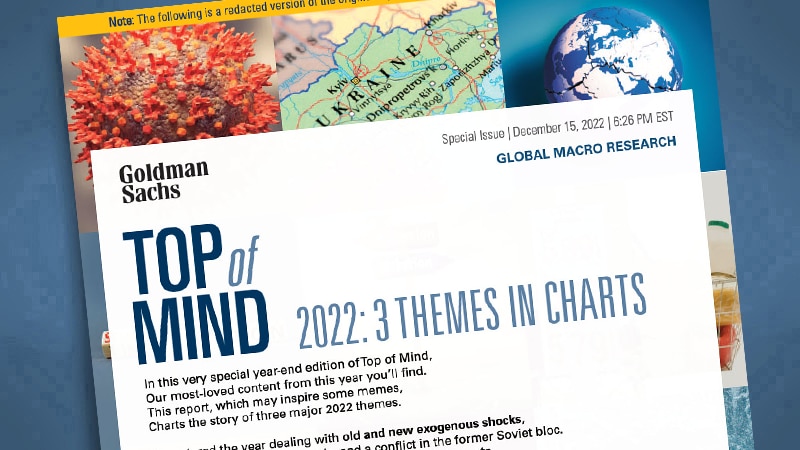 2022: 3 Themes in Charts | Goldman Sachs